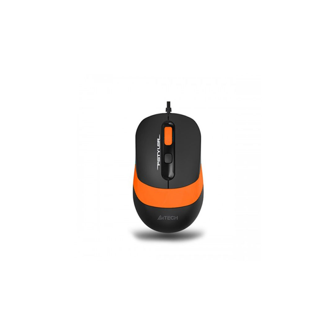 A4Tech FM10 Fstyler Wired Optical Sensor Black Orange Mouse