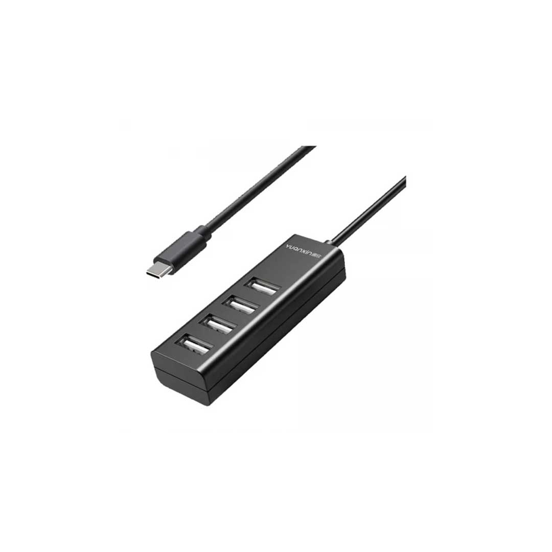 Yuanxin Type-C Male to Quad USB Female Black Hub Price in Bangladesh ...