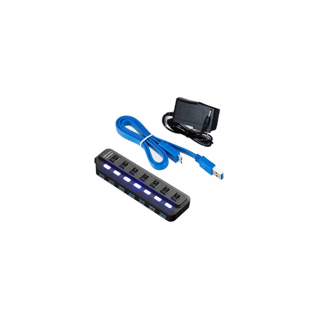 Yuanxin USB Male to 7 USB Female Black Hub Price in Bangladesh | Nexus BD