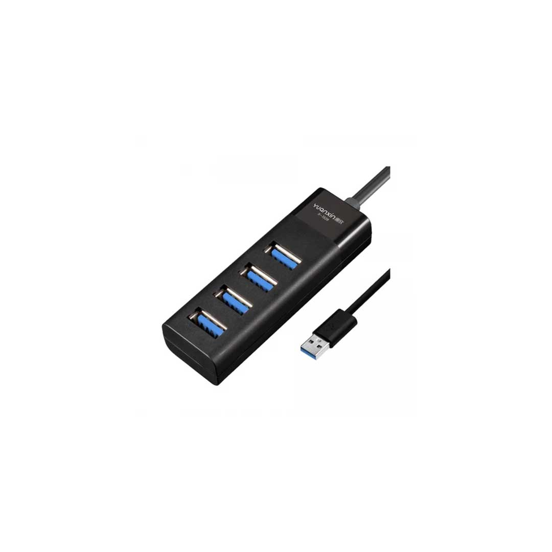 Yuanxin USB Male to Quad USB Female Black Hub Price in Bangladesh ...