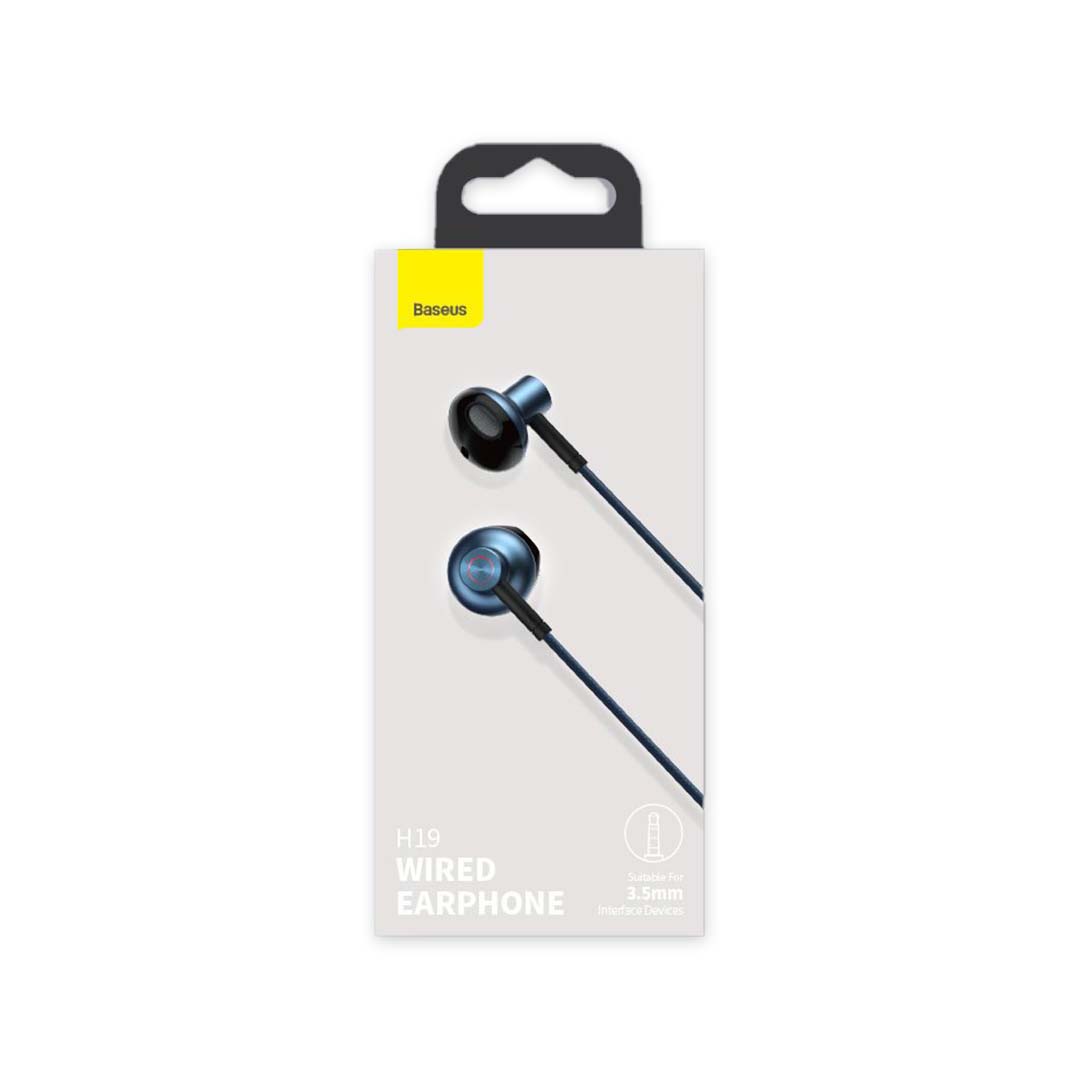 Baseus Encok H19 Wired Blue Earphone Price in Bangladesh | Nexus BD